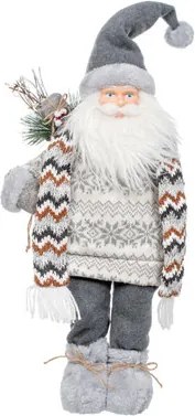 Vánoční dekorace Santa Claus s pytlem 60 cm