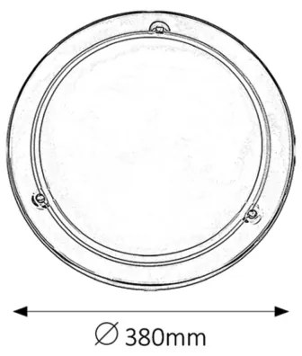 Rabalux 5143 - Stropní svítidlo UFO 2xE27/60W/230V