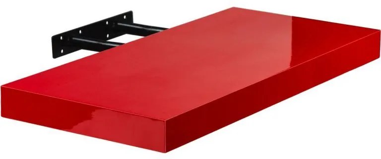 Stilista Volato nástěnná police, 80 cm, lesklá červená