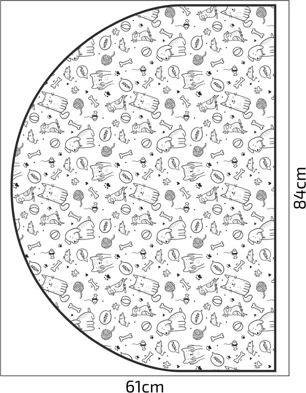 PIPPER. Ochranná textilní nálepka na zeď - Oblouk - Zvířata Velikost: 120x96cm, Jméno: Se jménem