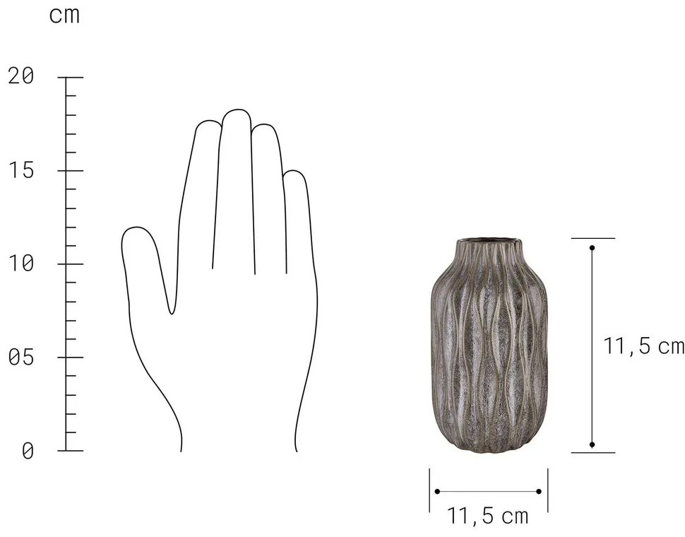 Butlers NORDIC SEA Keramická mini váza 11 cm