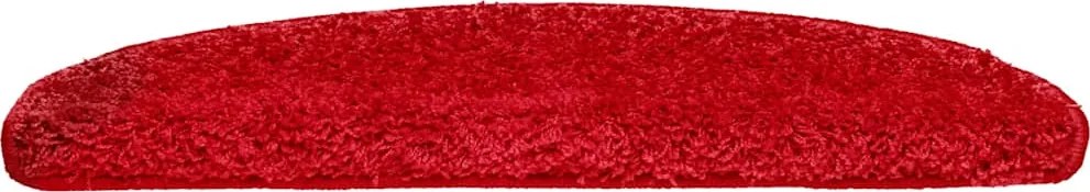 Schodové rohože 10 ks 65 x 21 x 4 cm červené, půlkulaté, velké 149813