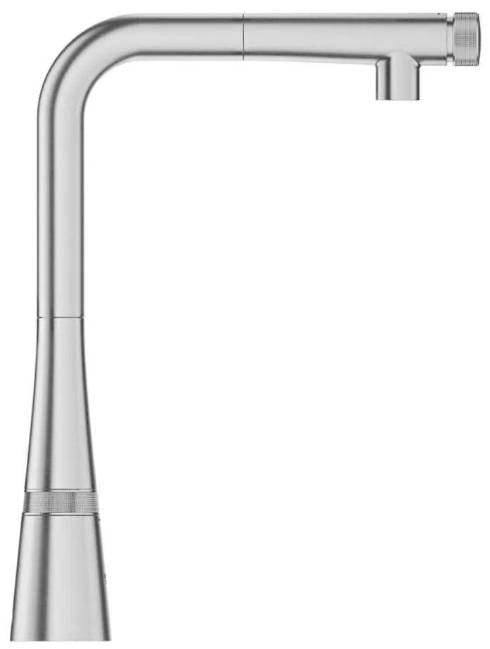 Grohe Zedra SmartControl - Dřezová baterie s technologií SmartControl, výsuvná sprcha, supersteel 31593DC2