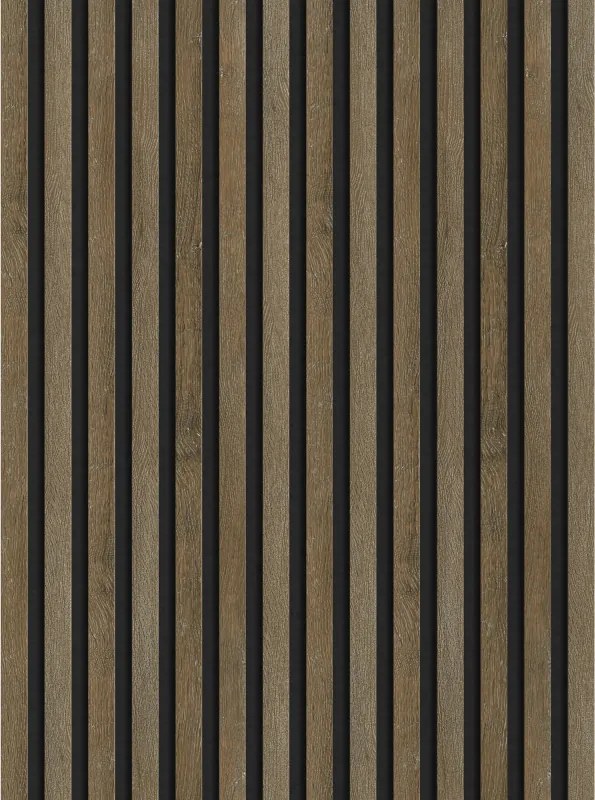 Mexen Lam-F, akustické stěnové lamely 275 × 31,5 cm, filc 6 mm, dub espresso, S105-275317-2812-065