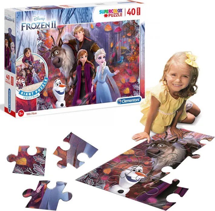 Tomido Podlahové puzzle Ledové království 40 dílků 100x70