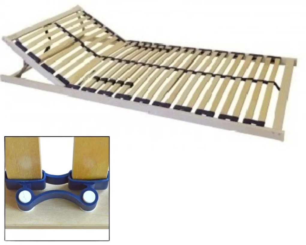 Lamelový rošt polohovateľný polohovateľný OPTIMAL H 5V TiaHome - 120×200 cm