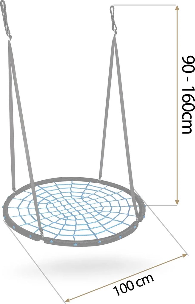 Hnízdová houpačka Neo-Sport NS-104 100 cm