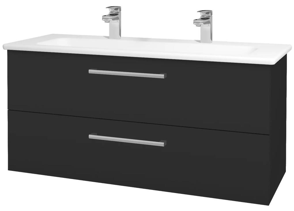 Dřevojas Koupelnová skříň GIO SZZ2 120 Varianta: M01 Bílá mat / Úchytka T03 / M01 Bílá mat