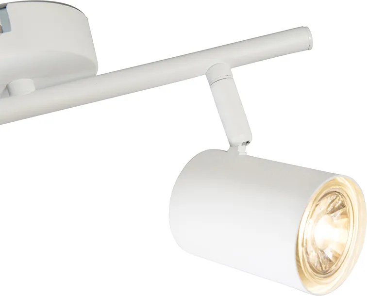 Moderní bílý nastavitelný bodový reflektor vč. 2 WiFi GU10 světelných zdrojů - Jeana