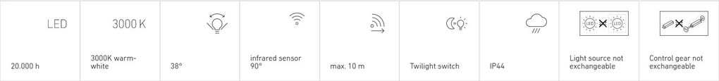 STEIN 058661 Venkovní svítidlo sloupkové LED SPOT WAY SC 7,9W 3000K antracit Bluetooth 110063074 se senzorem - STEINEL