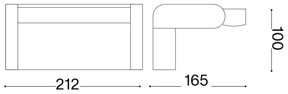Ideal Lux -LED Venkovní nástěnné svítidlo SWIPE LED/20,5W/230V CRI 90 IP54 hnědá