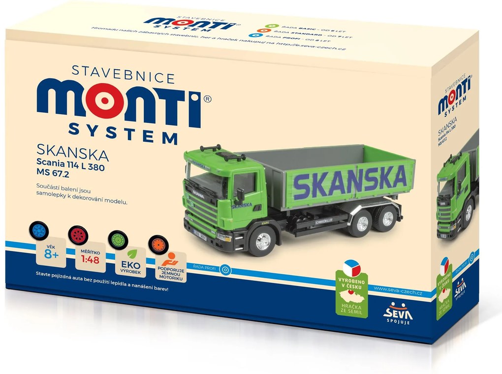 Stavebnice seva monti system ms 67,2 - skanska scania 114 l 1:48
