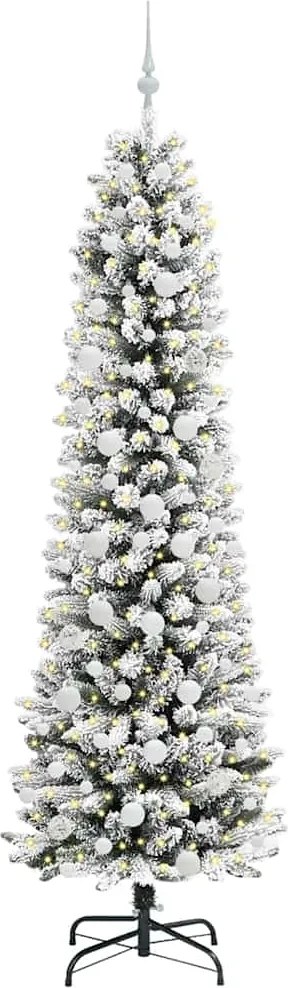 Umělý vánoční stromeček Bílá 210 cm PVC, kov a plast 3396120