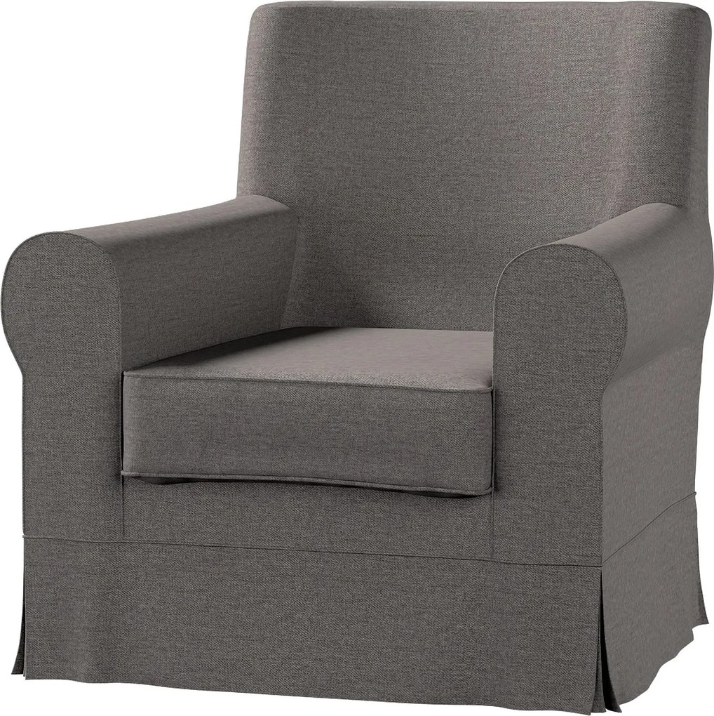 Potah na křeslo IKEA Ektorp Jennylund barva šedá látka pletený vzor