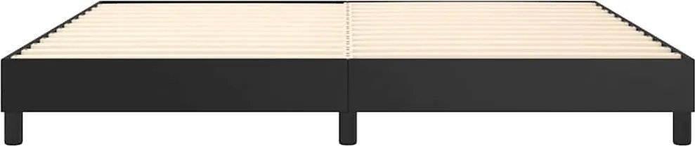 Rám postele s boxspringem černá 200 x 200 cm umělá kůže 3120718