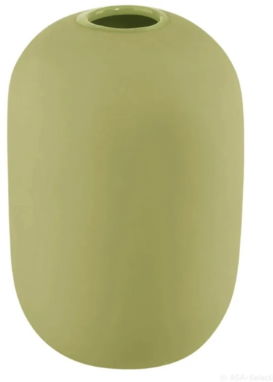 ASA Selection Váza SMOOTHIES 13 cm olivová, keramika, olivová (matná), P.9cm, V.13cm