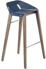 Barová židle Tabanda DIAGO, 75 cm, ořechová podnož (RAL5001)