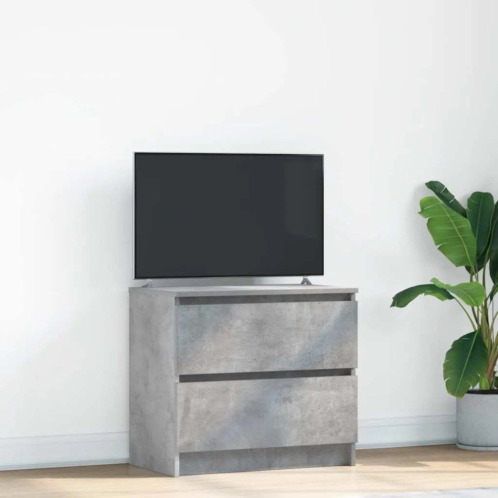 TV skříňka betonově šedá 60x35x54 cm kompozitní dřevo