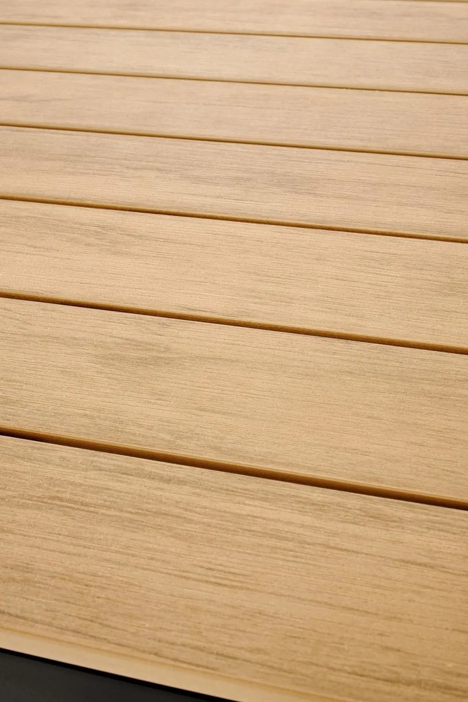 Zahradní stůl Fierro 80 cm hnědý/černý