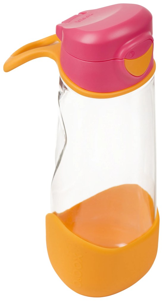 Sport lahev na pití 600 ml- růžová/oranžová