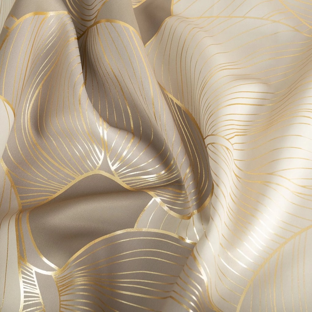ZATEMŇOVACÍ ZÁVĚS NA KROUŽCÍCH FREESIA 140X250 CM BÉŽOVÁ