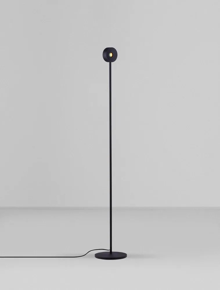 Matně černá kovová LED stojací lampa s ohybatelnou konstrukcí/stmívatelná (výška 121 cm) Irida – Nova Luce