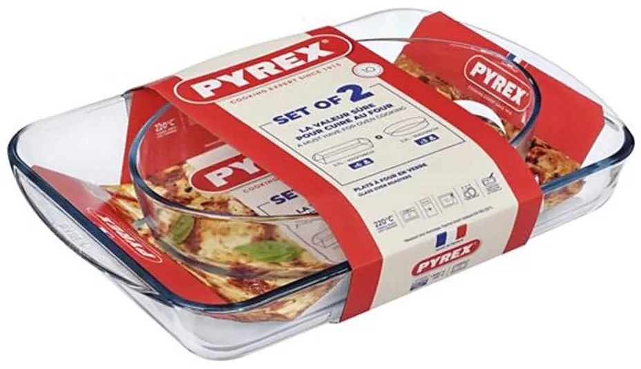 SADA 2x Pekáč PYREX 3,7/2,2 l