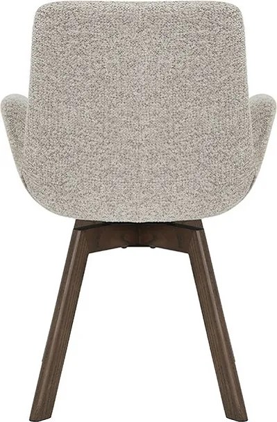 Designová otočná židle Yanisin taupe / hnědá