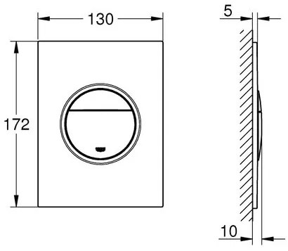 Grohe Nova Cosmopolitan S Splachovací tlačítko 37601000