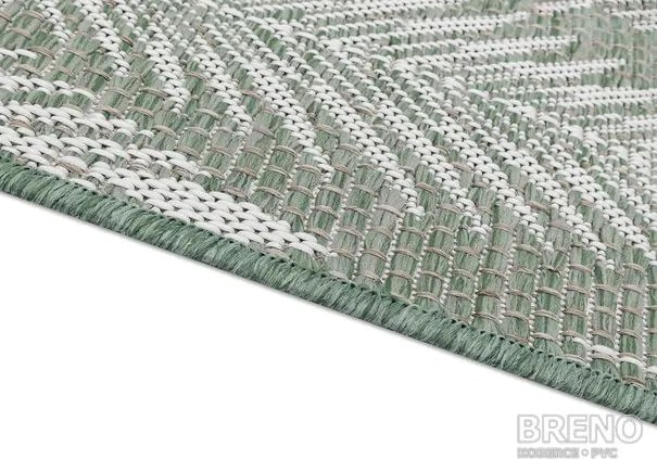 Breno Kusový koberec TERAZZA 21237 ivory Silver-Sage Green, 60x110 cm, Vícebarevné/Zelená