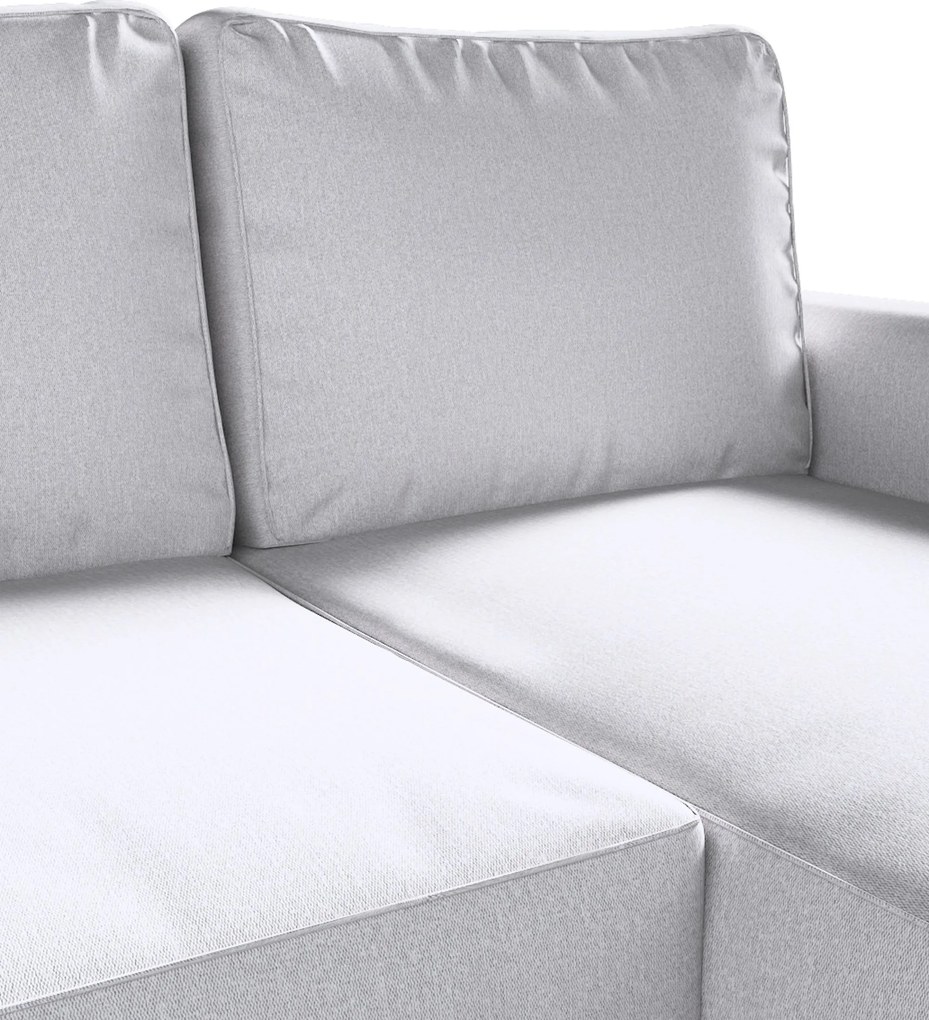 Potah na pohovku IKEA Backabro rozkládací se šezlongem barva šedá látka pletený vzor