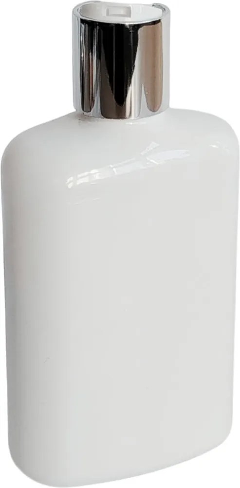 Dávkovač na mýdlo 250 ml bílý s bílo-stříbrným DISC TOP LIMA