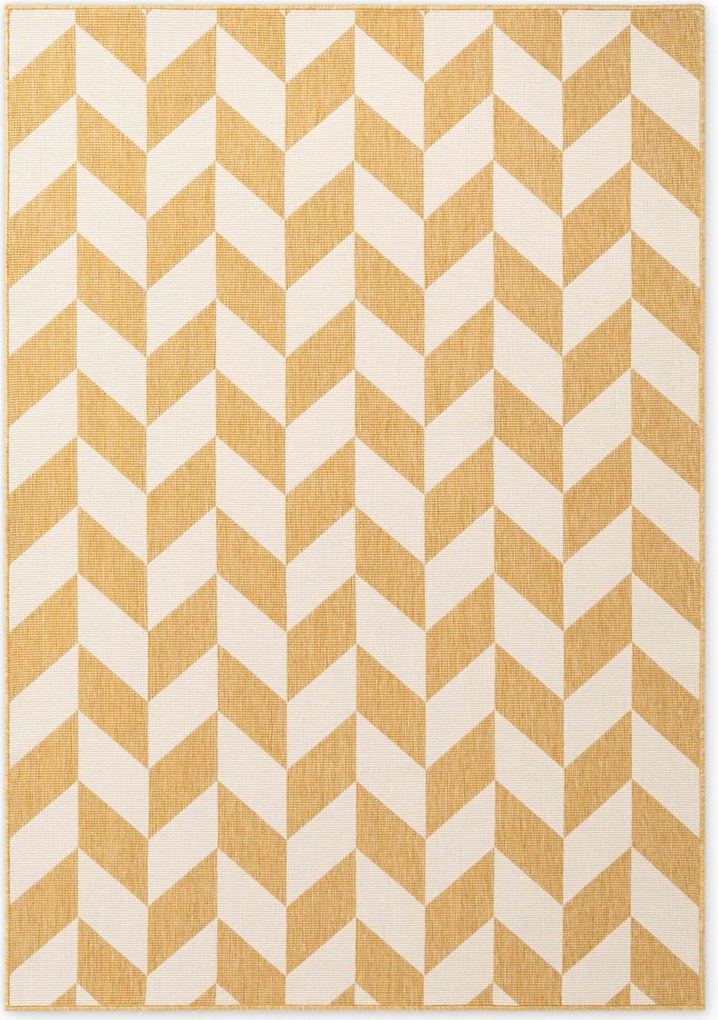 Ted Baker, Kusový koberec Ted Baker Haringey 106380 Yellow White, 80x200, žlutá, chodba / předsíň