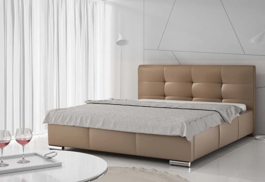 Čalouněná postel LAZIO + matrace COMFORT, 120x200, madryt 128