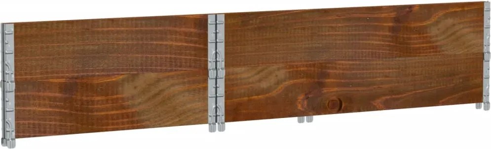 Zahradní truhlík hnědý 120 x 80 cm masivní borové dřevo 3295386