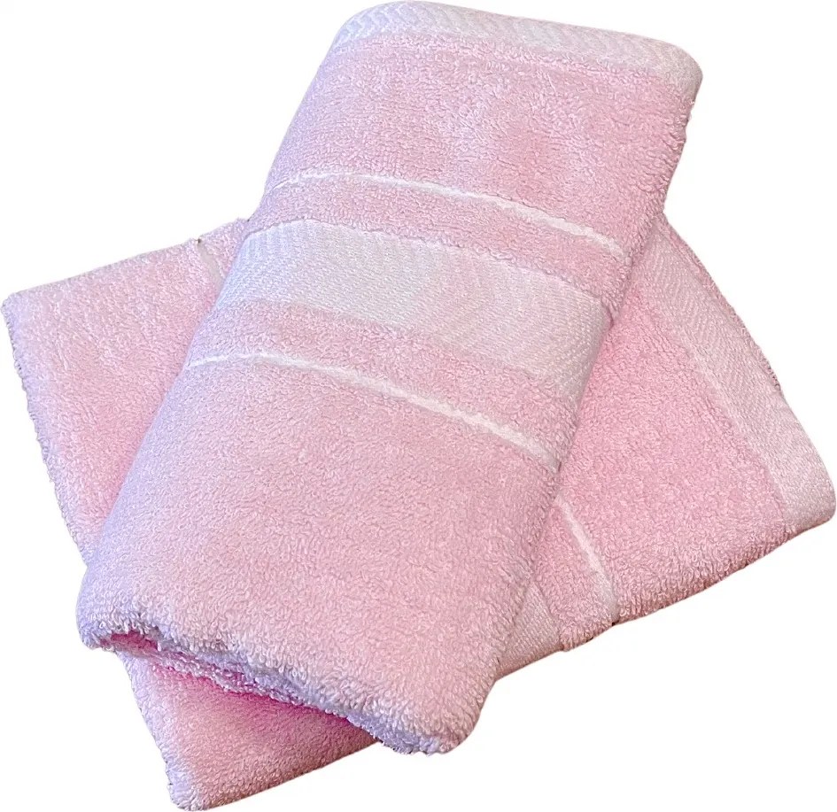 Froté ručník deluxe Monako růžový 30 x 50cm TiaHome