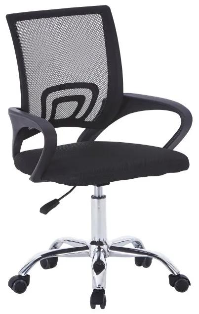 TEMPO KONDELA Kancelářská židle, síťovina černá / černá, DEX 2 NEW