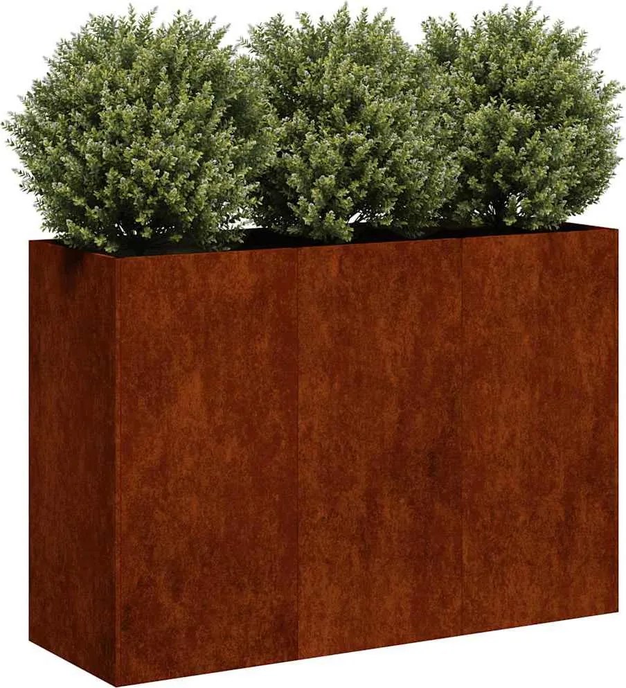 vidaXL Truhlík rezavá 120x40x80 cm [860721] Barva: Bílá