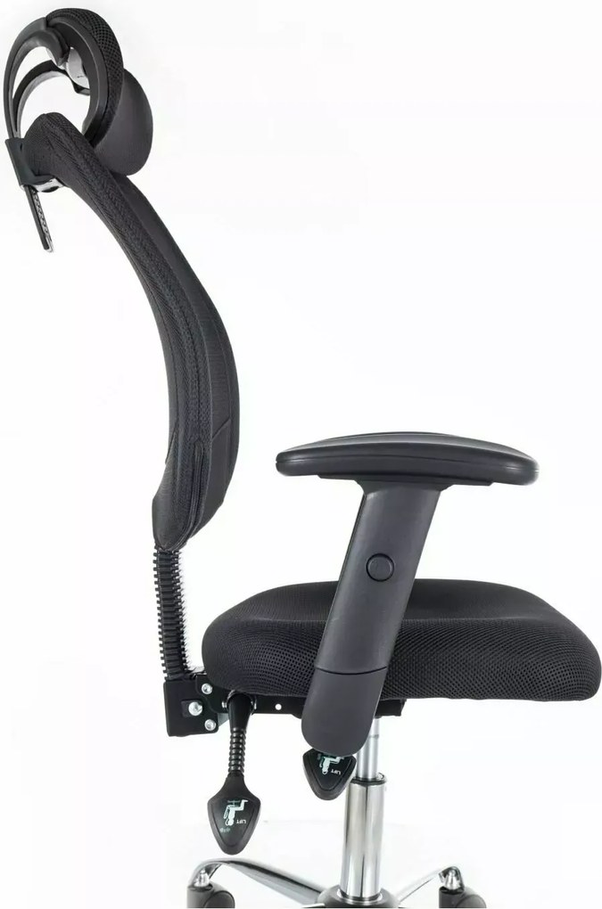 Černé kancelářské křeslo FLEXISEAT Q-118RC