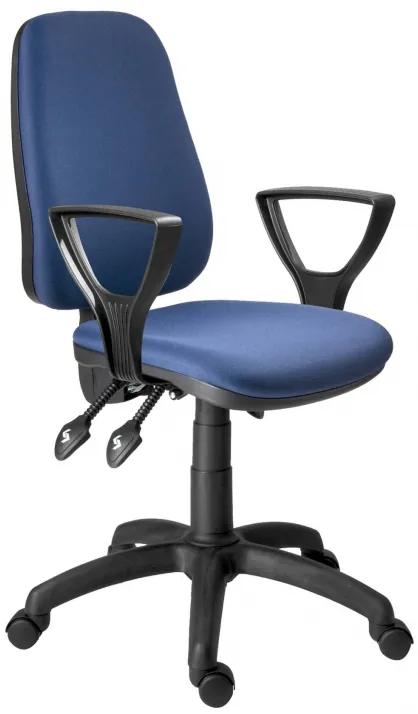 ANTARES 1140 ASYN - Kancelářská židle  - koženka modrá