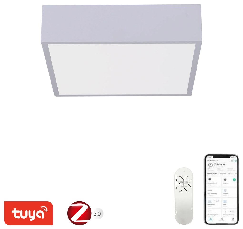 Immax NEO CANTO SLIM Smart stropní svítidlo 28x28x7cm 22W 1610lm bílé Zigbee 3.0