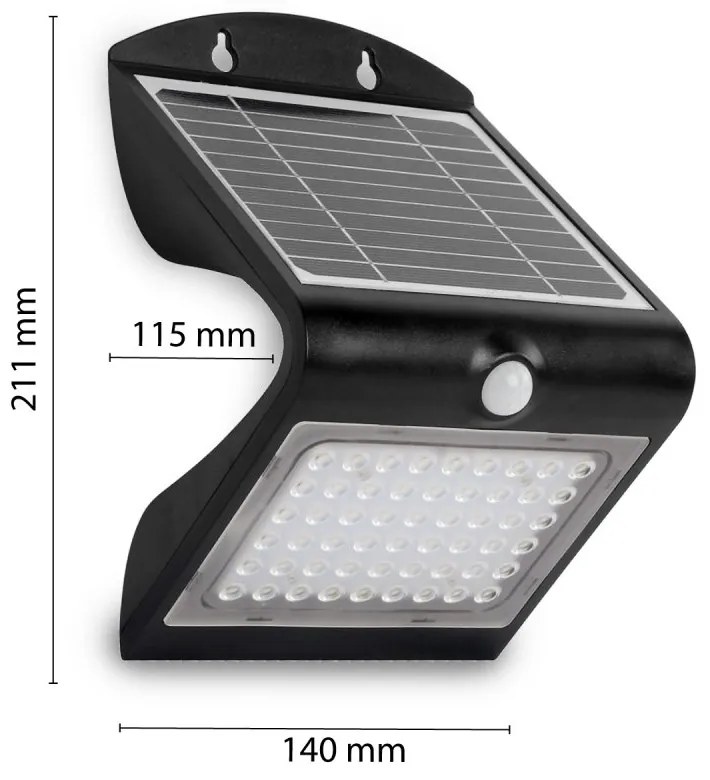 VELAMP LED solární světlo SL237 se senzorem