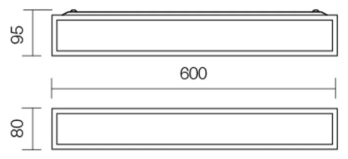 Redo 01-1235 koupelnové nástěnné LED svítidlo Ego chrom, 19W, 3000K, 60cm