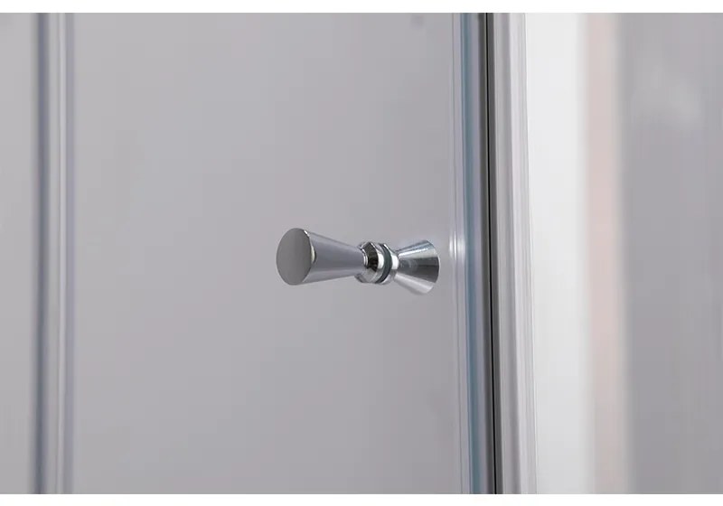 BPS-koupelny Čtvercový sprchový kout HYD-SK1180B 90x90 chrom/transparent - bez vaničky
