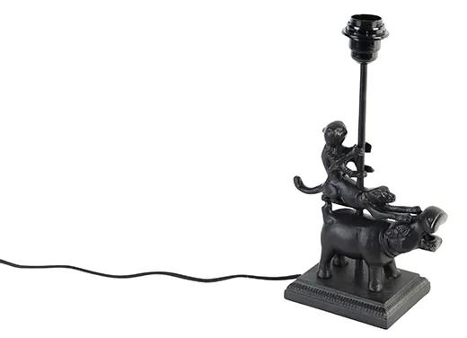 Vintage stolní lampa černá - Flodhest Abe