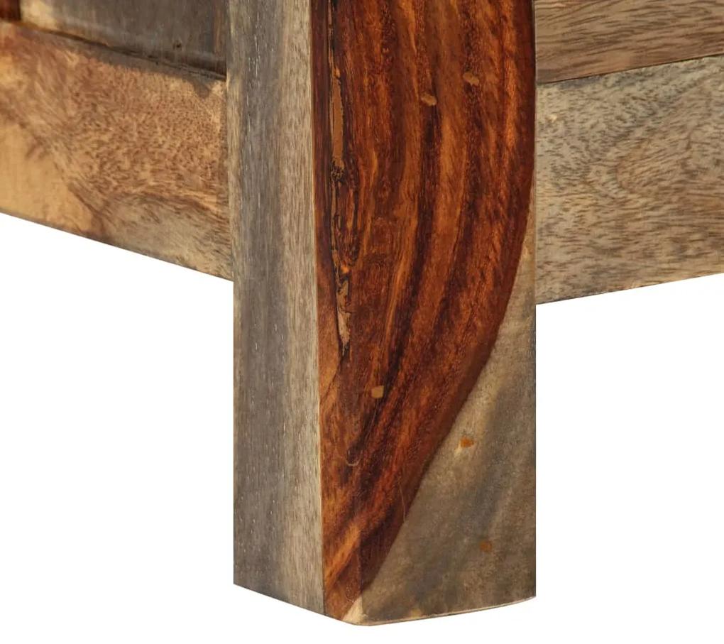 Příborník šedý 100 x 30 x 50 cm masivní sheeshamové dřevo - Default Title