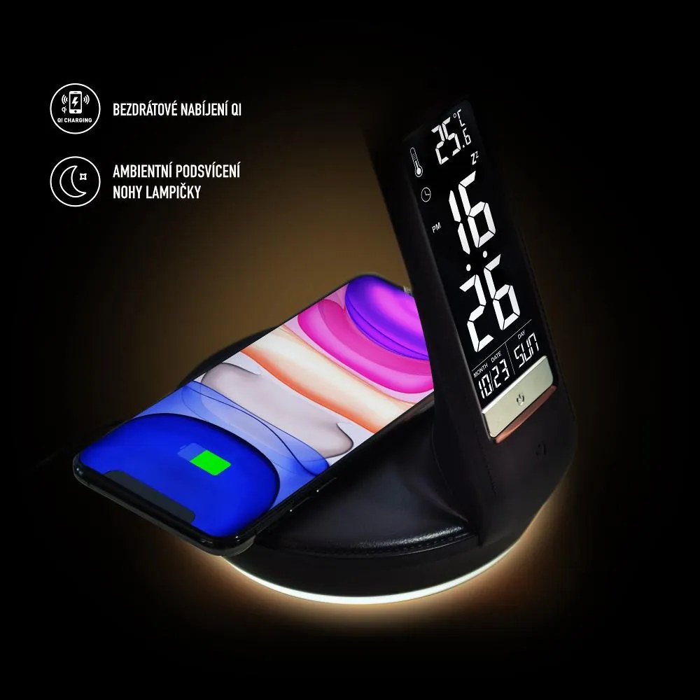 Retlux RTL 203 stmívatelná - LED lampa bílá Qi 6W