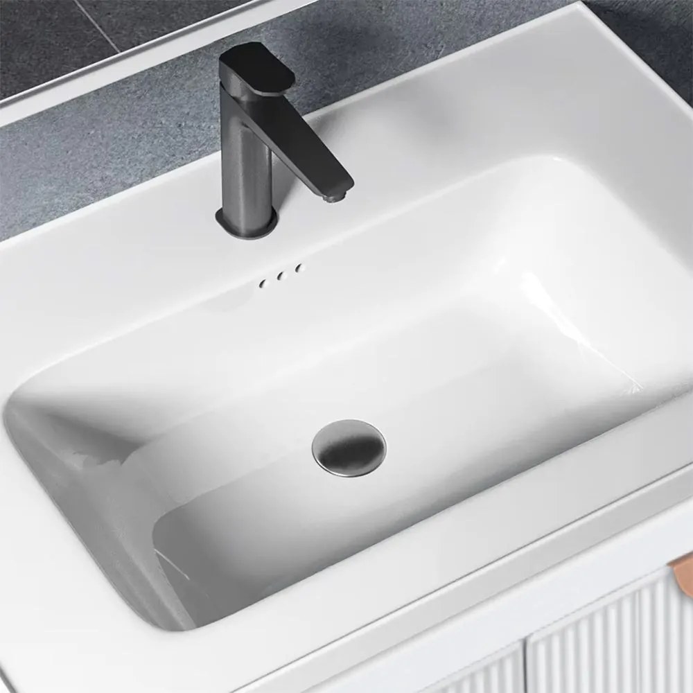 Rea Mario, sada koupelnového nábytku s umyvadlem 60cm, bílá matná, REA-M0005