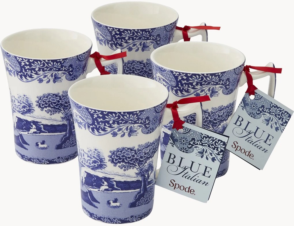 Sada hrnků Blue Italian, 4 díly