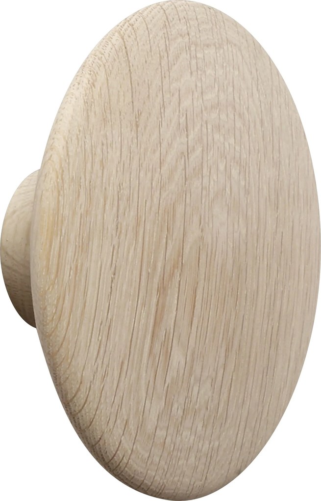 Háček na zeď Dots Wood 6,5 cm dub světlý